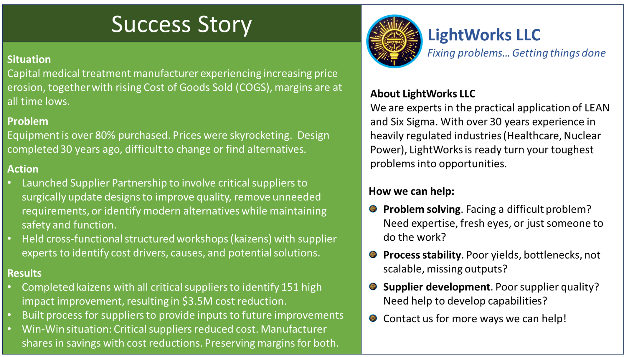 Client Success Stories – LightWorks llc